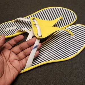 Dexter | Shoes | Dexter Yellow Hard Plastic Flip Flops | Poshmark